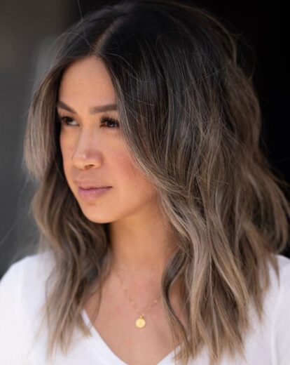 Coupe Cheveux Mi Long Ondule Degrade