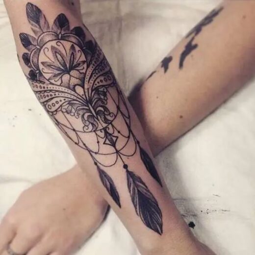 Tatouage Plume Mandalanull