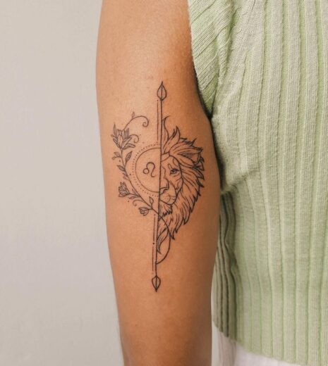 Signe Astrologique Lion Tatouage
