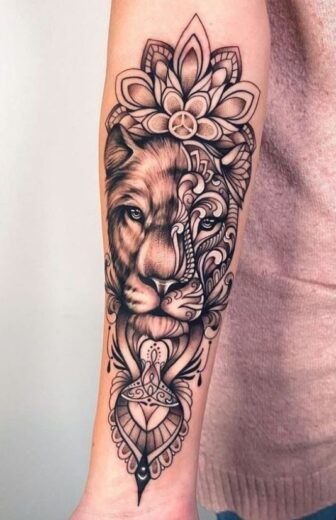 Signe Astrologique Lion Tatouage