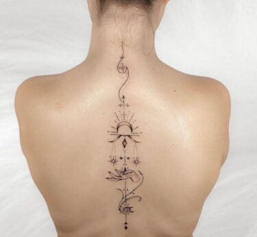 Tatouage signe astrologique balance