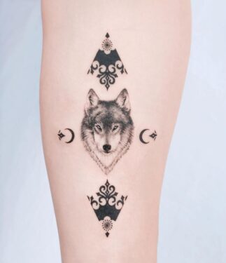 Tatouages de loup : 100 styles et tendances à adopter