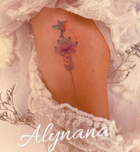 Tatouage Elephant Fleur De Lotus