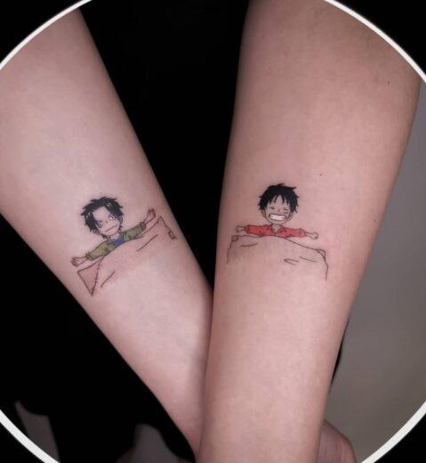 Tatouage One Piece Discret