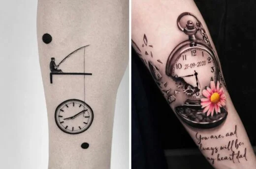 Tatouage Horloge Petit