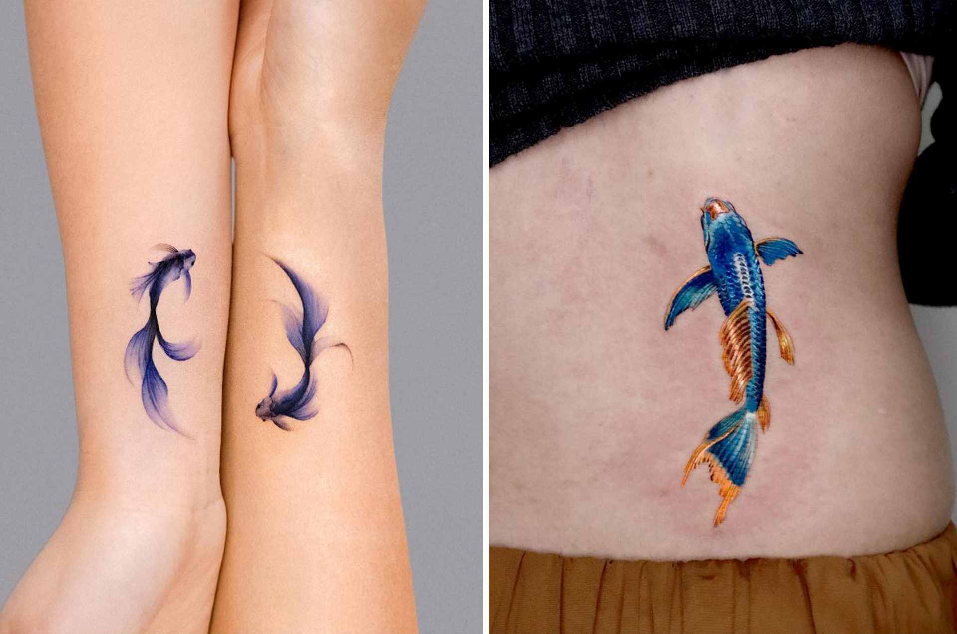 Tatouage carpe koï : 50 photos et idées pour l'adopter