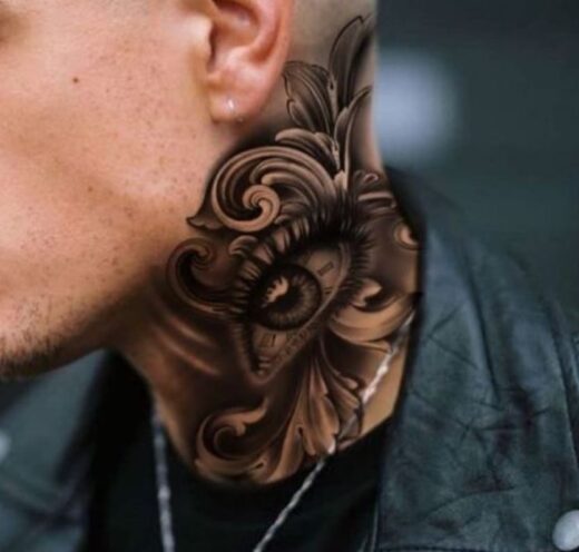 Tatouage cou homme : 50 idées pour s'inspirer et être