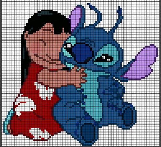 Pixel art Stitch : sélection des 50 plus beaux modèles à réaliser | Le ...