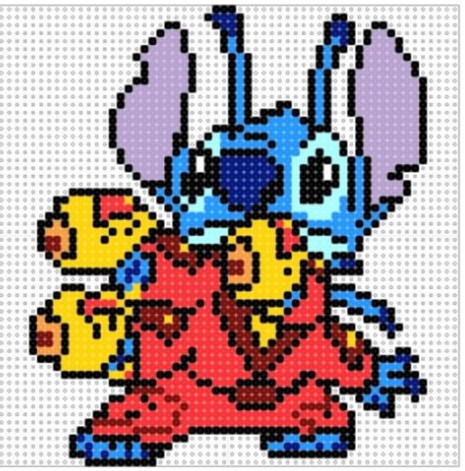 Pixel art Stitch : sélection des 50 plus beaux modèles à réaliser | Le ...