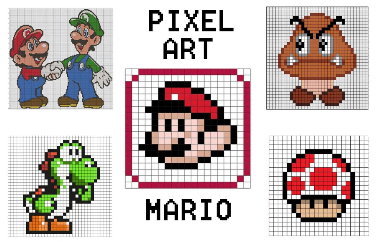 Pixel art Mario